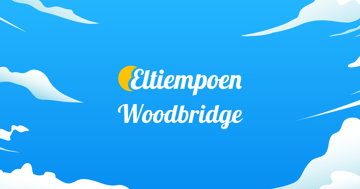 Clima en Woodbridge | Previsión hoy y 14 días